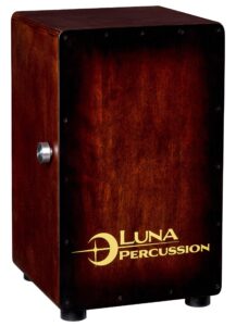 luna percussion vintage mahogany cajon