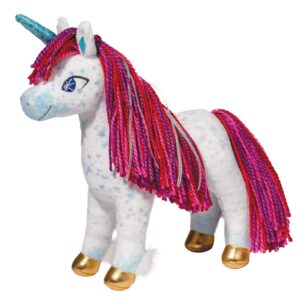 douglas uni unicorn plush stuffed animal with yarn hair