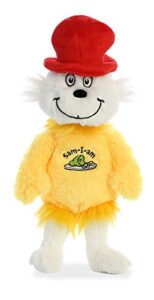 aurora® whimsical dr. seuss™ sam i am stuffed animal - magical storytelling - officially licensed - multicolor 12 inches