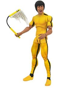 diamond select toys bruce lee (yellow jumpsuit version) select action figure, multicolor, standard