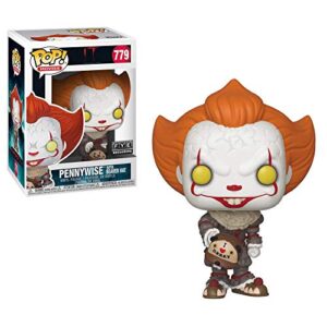 funko 40629 pop! movies pennywise exclusive vinyl figure #779 [with beaver hat], multicolour