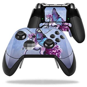 mightyskins skin compatible with microsoft xbox one elite controller - lilac unicorn | protective, durable, and unique vinyl wrap cover | easy to apply, remove, and change styles | made in the usa