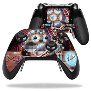 mightyskins skin compatible with microsoft xbox one elite controller - cauldron cat | protective, durable, and unique vinyl wrap cover | easy to apply, remove, and change styles | made in the usa