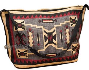 mission del rey southwestern native design purse for shoulder bag, handbag or travel. (navajo storm)