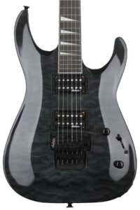 jackson js series dinky arch top js32q dka - transparent black