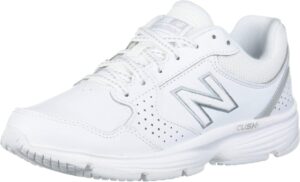 new balance women's 411 v1 walking shoe, white/white, 9