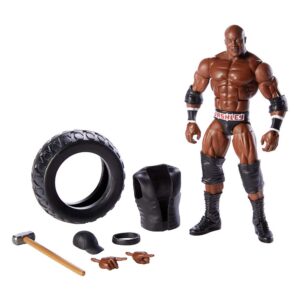 mattel wwe elite collection deluxe action figure with realistic facial detailing, iconic ring gear & accessories