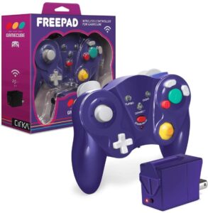 cirka "freepad" wireless controller for gamecube (purple)