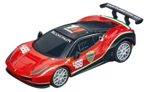 carrera 64136 ferrari 488 gt3 af corse #488 go!!! analog slot car racing vehicle 1:43 scale