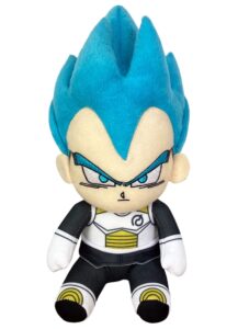 great eastern entertainment dragon ball super- ss vegeta 01 sitting pose plush 7" h