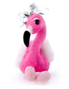 the petting zoo, lash'z flamingo stuffed animal, gifts for girls, flamingo plush toy 14 inches