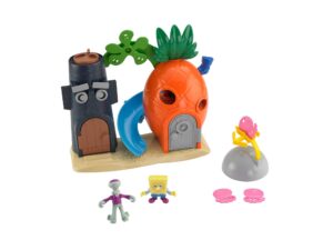 fisher-price imaginext spongebob bikini bottom playset, preschool toy for kids 3 years and up