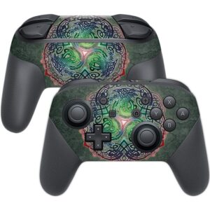 mightyskins skin compatible with nintendo switch pro controller - celtic dragon | protective, durable, and unique vinyl decal wrap cover | easy to apply, remove, and change styles | made in the usa