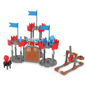 learning resources engineering & design castle set, stem, critical thinking, problem solving, and early engineering skills toy, 123 pieces, ages 5+