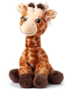 the petting zoo, lash'z giraffe stuffed animal, gifts for girls, plush toy 12 inches