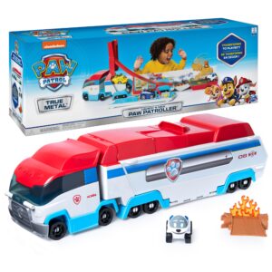 paw patrol, launch’n haul paw patroller, transforming 2-in-1 track set for true metal die-cast vehicles, kids toys for boys & girls ages 3 and up