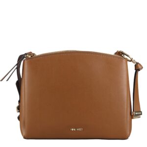 nine west womens crossbody,cognac,medium