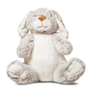 melissa & doug jumbo burrow bunny lop-eared rabbit stuffed plush animal (21 inches tall)