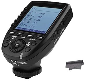 godox xpro ttl wireless trigger,1/8000s high-speed-sync,5 dedicated group bottons and 11 customizable functions (xpro-c compatible with canon)