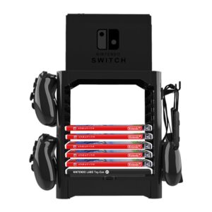 finera game storage tower for nintendo switch - multifunctional storage bracket disk tower game card, box storage stand holder bracket for switch