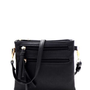 multi pocket versatile cross body black