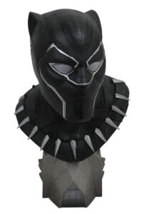 diamond select toys legends in 3-dimensions: black panther movie 1: 2 scale resin bust, multicolor