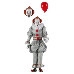 neca 2017 it: pennywise - 8" clothed scale action figure