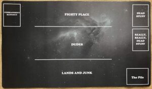 35x60cm standard size black game playmat with zooms with free storange playmat sleeve