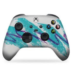 dreamcontroller kingdoom hearts city blue custom x-box controller wireless compatible with x-box one/x-box series x/s proudly customized in usa with permanent hydro-dip printing (not just a skin