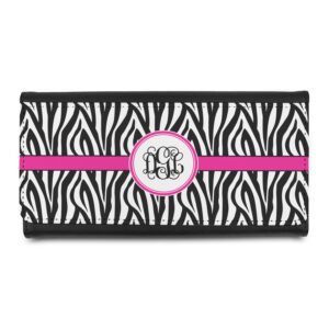 youcustomizeit personalized zebra print leatherette ladies wallet