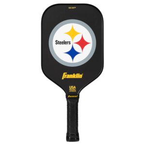 franklin sports nfl pittsburgh steelers pickleball paddle - pickleball x - polypropylene core, team logo - nfl official licensed product