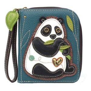 chala panda zip-around wallet/wristlet