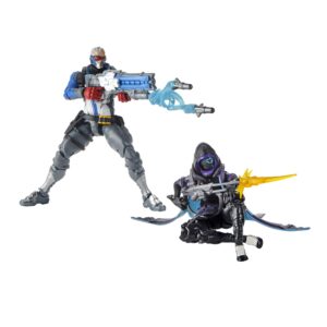 hasbro toys overwatch ultimates series soldier: 76 & shrike (ana) skin dual pack 6" collectible action figures