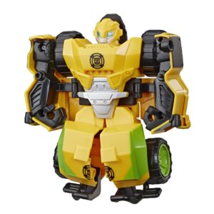 transformers playskool heroes rescue bots academy bumblebee converting toy robot, 4.5" action figure, toys for kids ages 3 & up