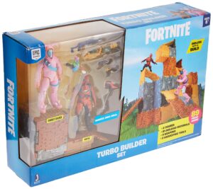 fortnite turbo builder set 2 figure pack, rabbit raider & vertex