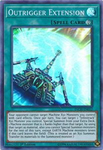 yu-gi-oh! - outrigger extension - inch-en012 - super rare - 1st edition - infinity chasers