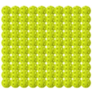 franklin sports x-26 indoor pickleballs - bulk indoor court pickleball balls - usa pickleball (usapa) approved tournament pickleballs - bulk 100 pack inside pickleballs - lime green