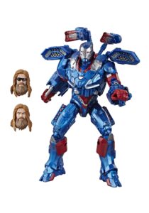 avengers marvel legends series endgame 6" collectible action figure iron patriot collection, includes 4 accessories