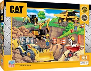 masterpieces 60 piece jigsaw puzzle for kids - cat day at the quarry - 14"x19"