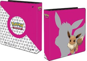 ultra pro:-pokemon eevee trading card game, 3 ring album holds 9 pocket pages, durable