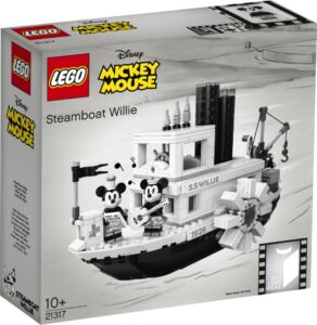 lego ideas 21317 disney steamboat willie building kit (751 pieces)