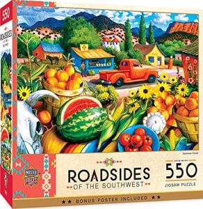 masterpieces 550 piece jigsaw puzzle for adults, family, or youth - summer fresh - 18"x24"