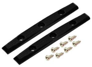 teak tuning gem edition board rails, set of 2 with screws, black onyx colorway