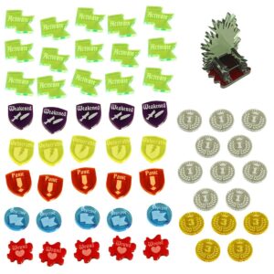 litko token upgrade set compatible with ice & fire tabletop miniatures game, multi-color (56)