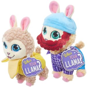 who’s your llama collectible plush friends [amazon exclusive], banana & lumberjack llama