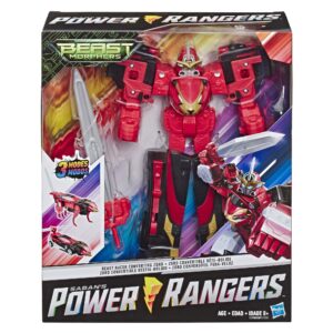 power rangers beast morphers beast racer zord converting action figure toy from tv show