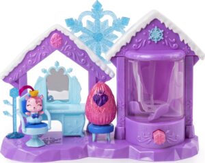 hatchimals colleggtibles, glitter salon playset with 2 exclusive, for kids aged 5 and up