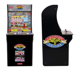 arcade1up street fighter - classic 3-in-1 home arcade, 4ft