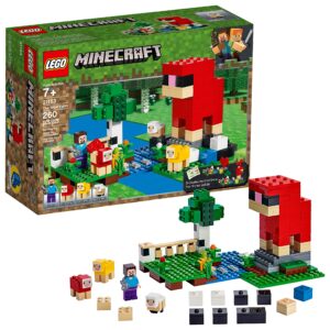 lego minecraft the wool farm 21153 building kit (260 pieces)