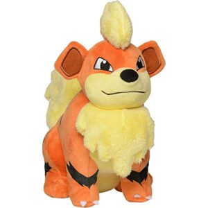 wicked cool toys pokemon growlithe plush stuffed animal - 8 inches